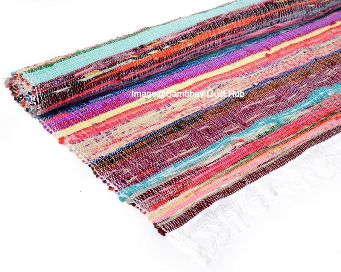 Natural Recycled Chindi Rug Braided Chindi Rug Chindi Area | Etsy