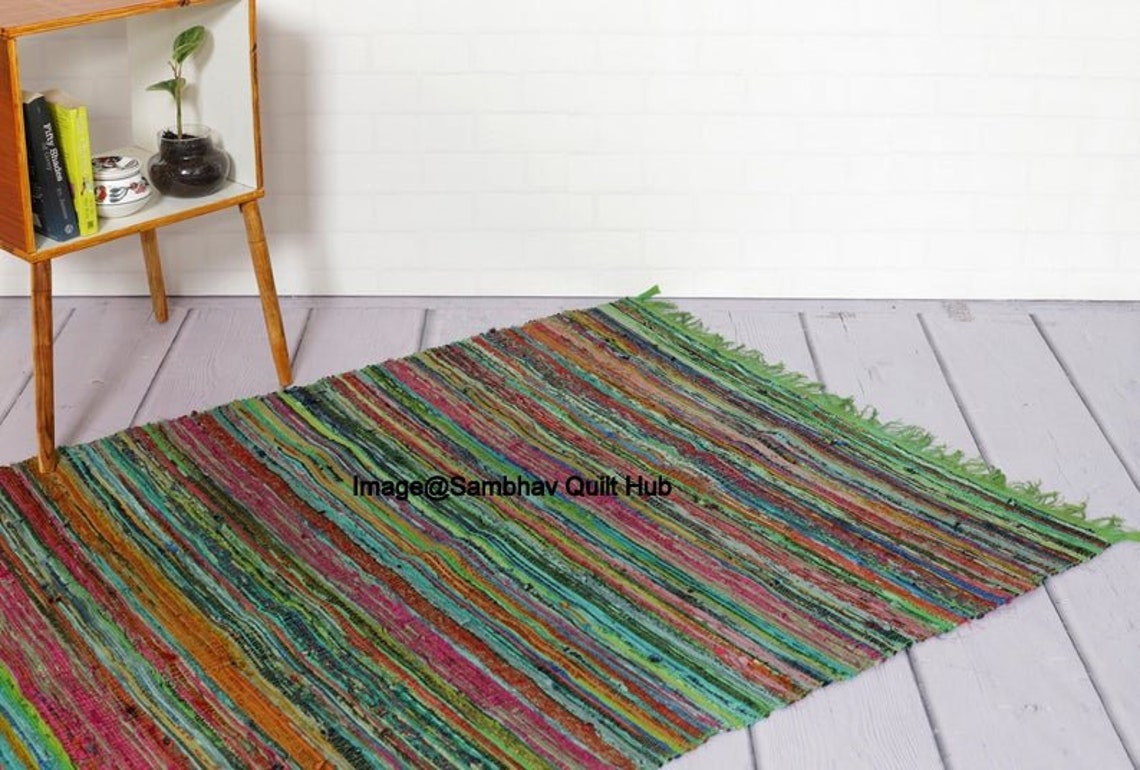 Natural Recycled Chindi Rug Braided Chindi Rug Chindi Area - Etsy