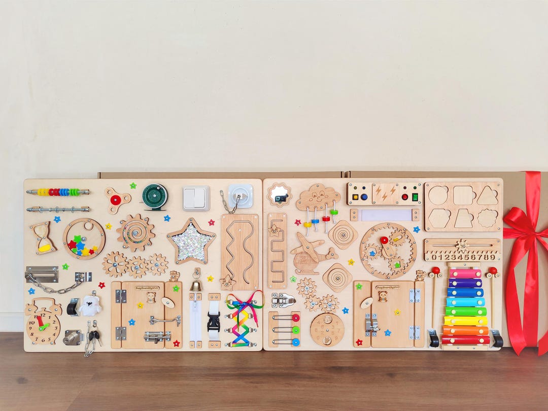 Busy Board, SUPER LARGE With Lights for Wall / Big Busy Board for ...