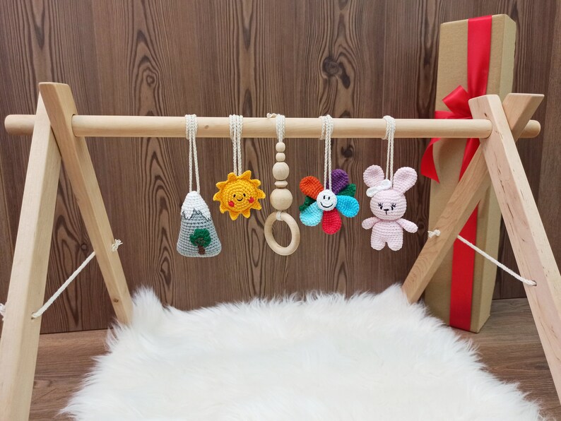 Baby gym mobiles / Infant activity center / Boho / Shower gift | Etsy