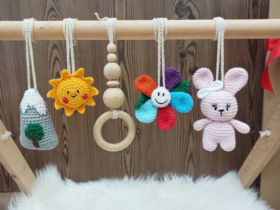 Baby gym mobiles / Infant activity center / Boho / Shower gift | Etsy