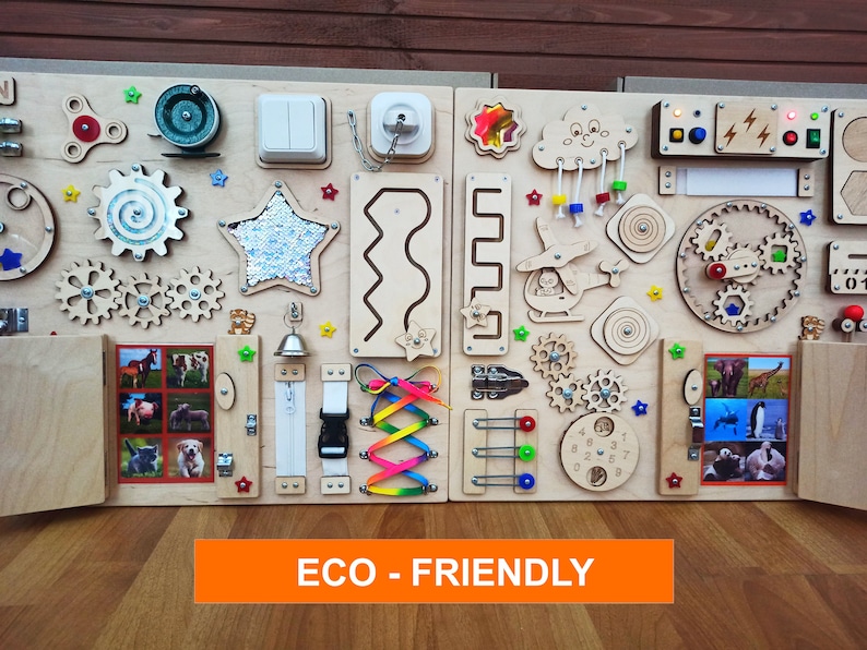 Busy Board SUPER LARGE With Lights for Wall / Big Busy Board - Etsy