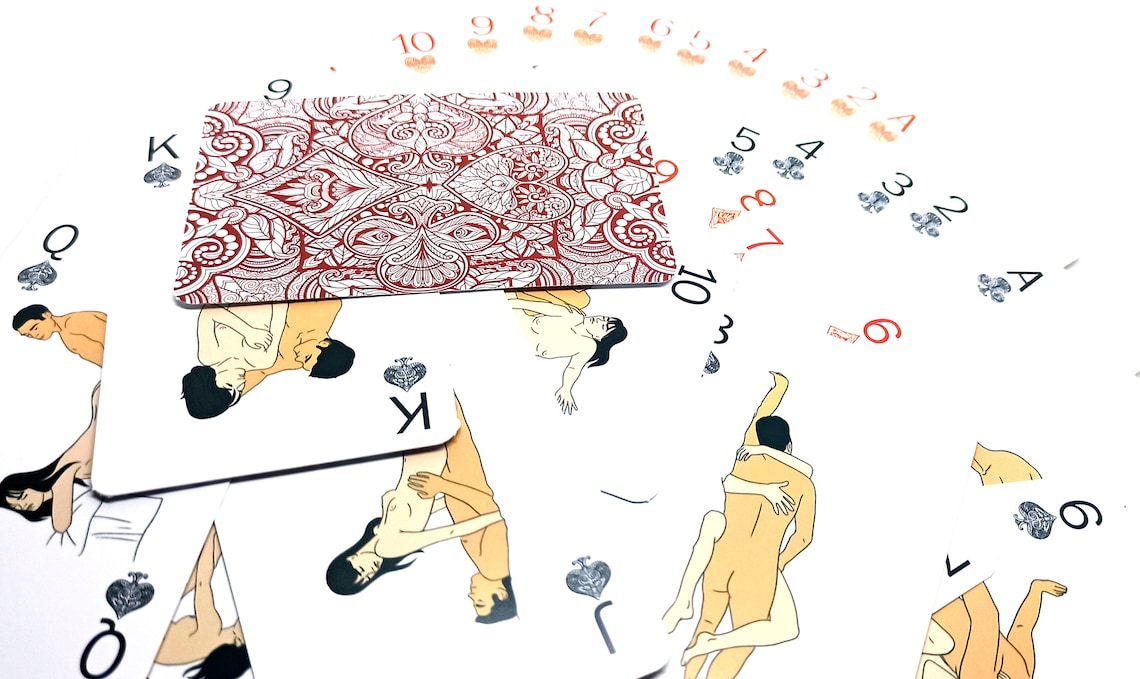 Kamasutra Sex Positions Printed Playing Cards 54 | Etsy