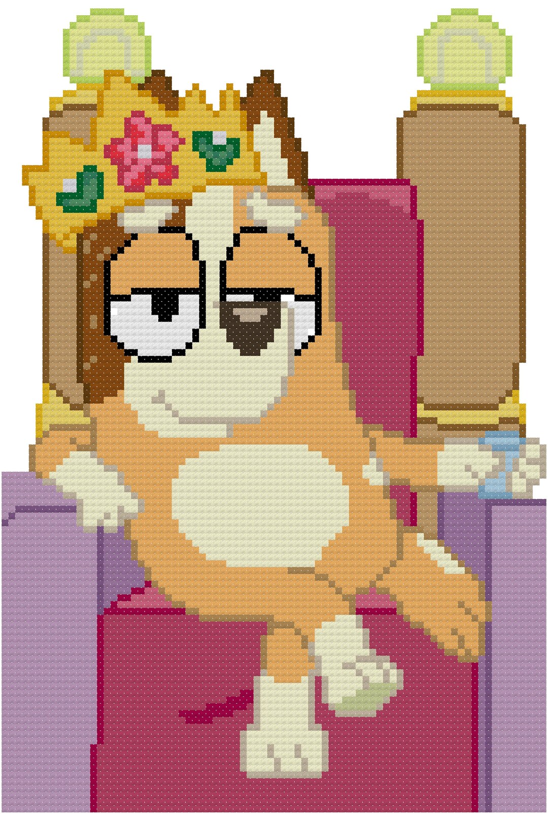 Queen Chili - Digital Cross Stitch Pattern - Etsy