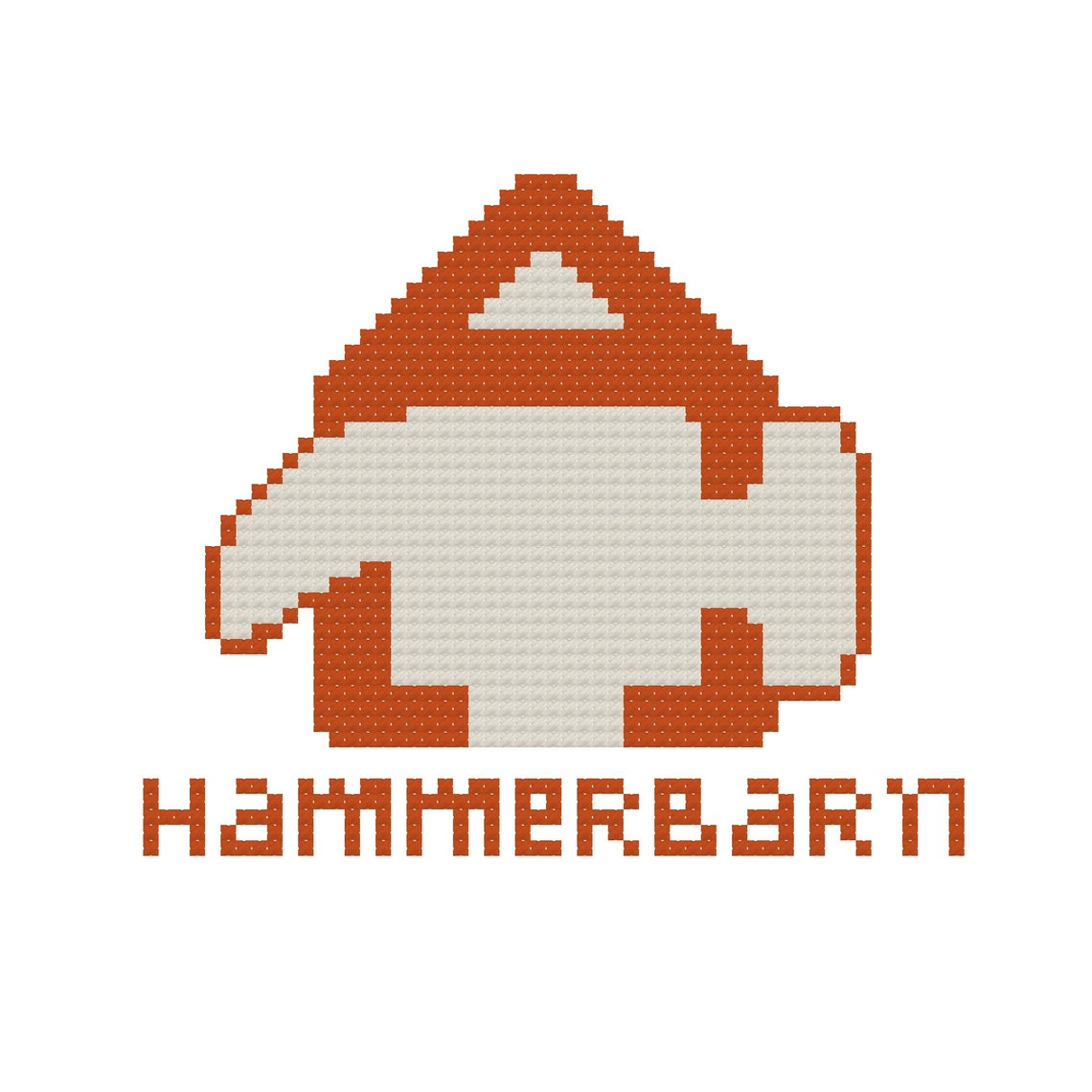 Hammerbarn Logo - Digital Cross Stitch Pattern - Etsy