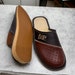 VIP Embroidered Gift: Stylish Men's Handmade Leather Slippers ...
