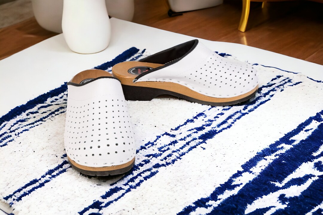 Beautiful Fashionable and Comfortable Women's Hand-made Leather Clogs ...
