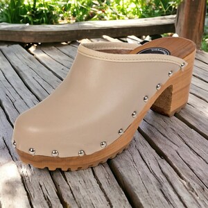 Elegant and Fashionable Women's High-heeled Clogs Handmade - Etsy