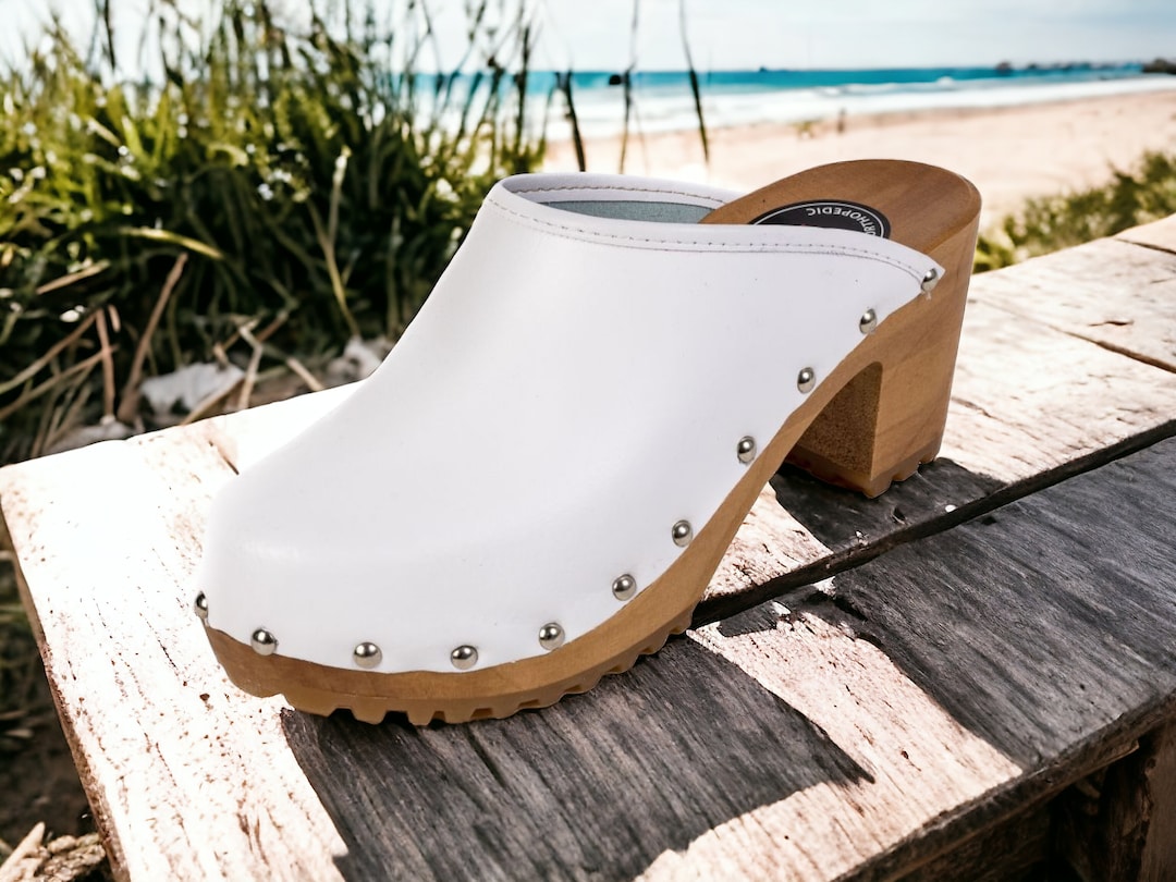 New Clogs Handmade Swedish Wooden Clogs Women Clogs Leather Clogs Clog ...