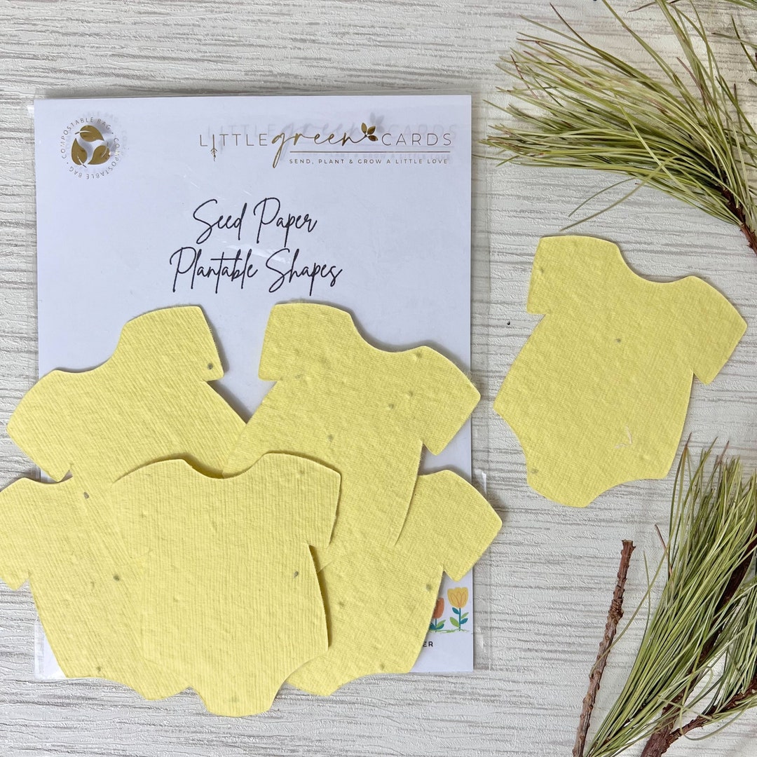 Assorted PLANTABLE Seed Paper SHAPES (pack of 15) Biodegradable Eco ...