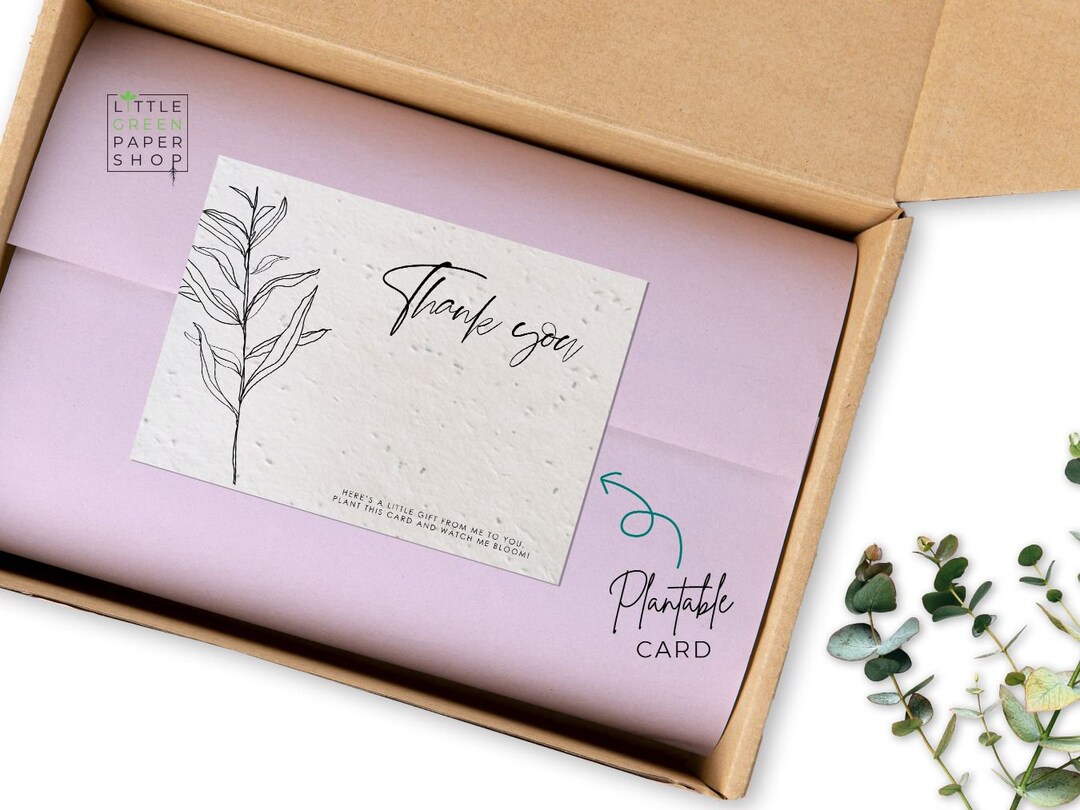 Plantable Seed Paper Compliment Slips for Businesses Marketing Material ...