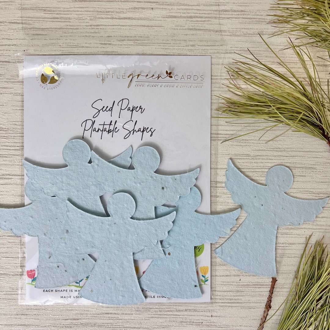 Assorted PLANTABLE Seed Paper SHAPES (pack of 15) Biodegradable Eco ...