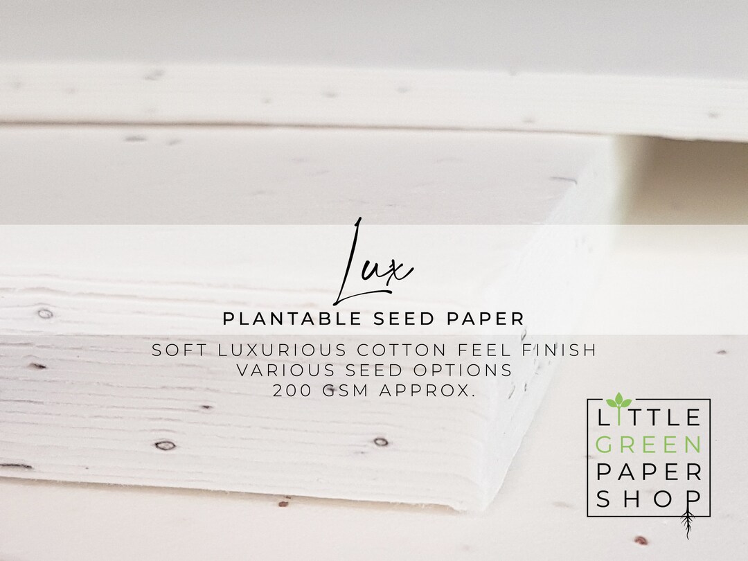 A5 200gsm Plantable Seed Paper LUX - Flowers Eco-friendly Biodegradable ...