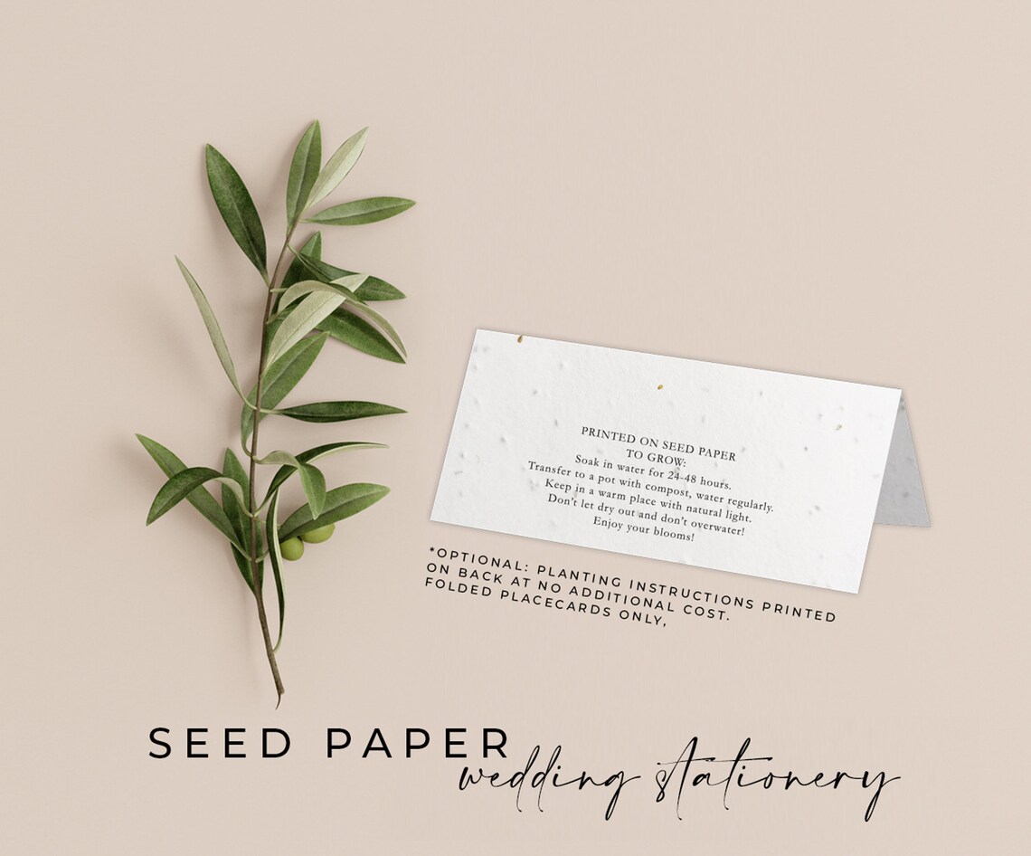 Plantable SEED PAPER Eco-friendly Sustainable Biodegradable - Etsy UK