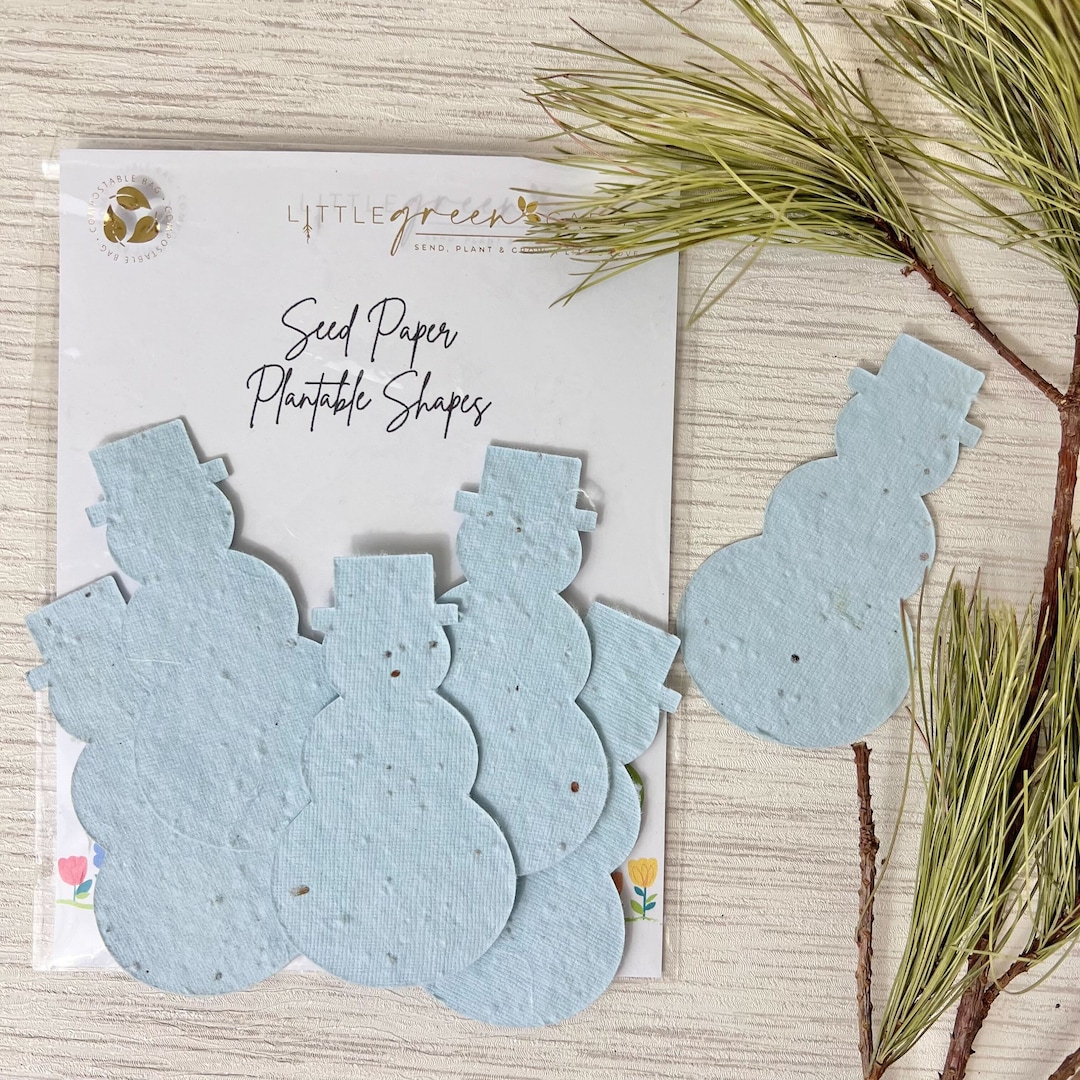 Assorted PLANTABLE Seed Paper SHAPES (pack of 15) Biodegradable Eco ...