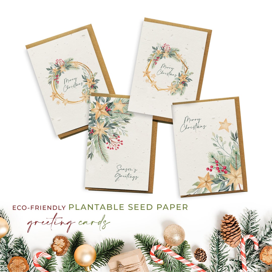 Eco-friendly Biodegradable Seed Paper Plantable Greeting Card Cards ...