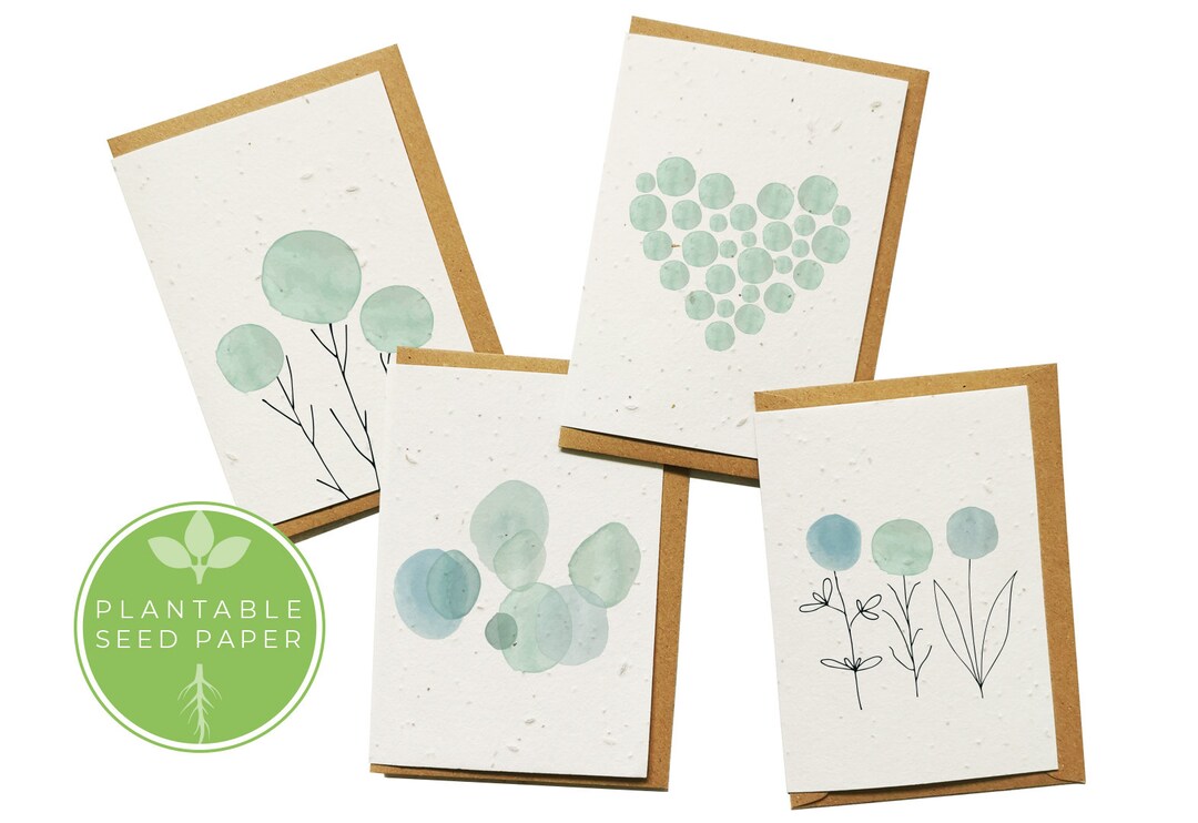 NATURE LOVER CARD, Wildflower Seeds, Plantable Seed Cards, Thank You ...