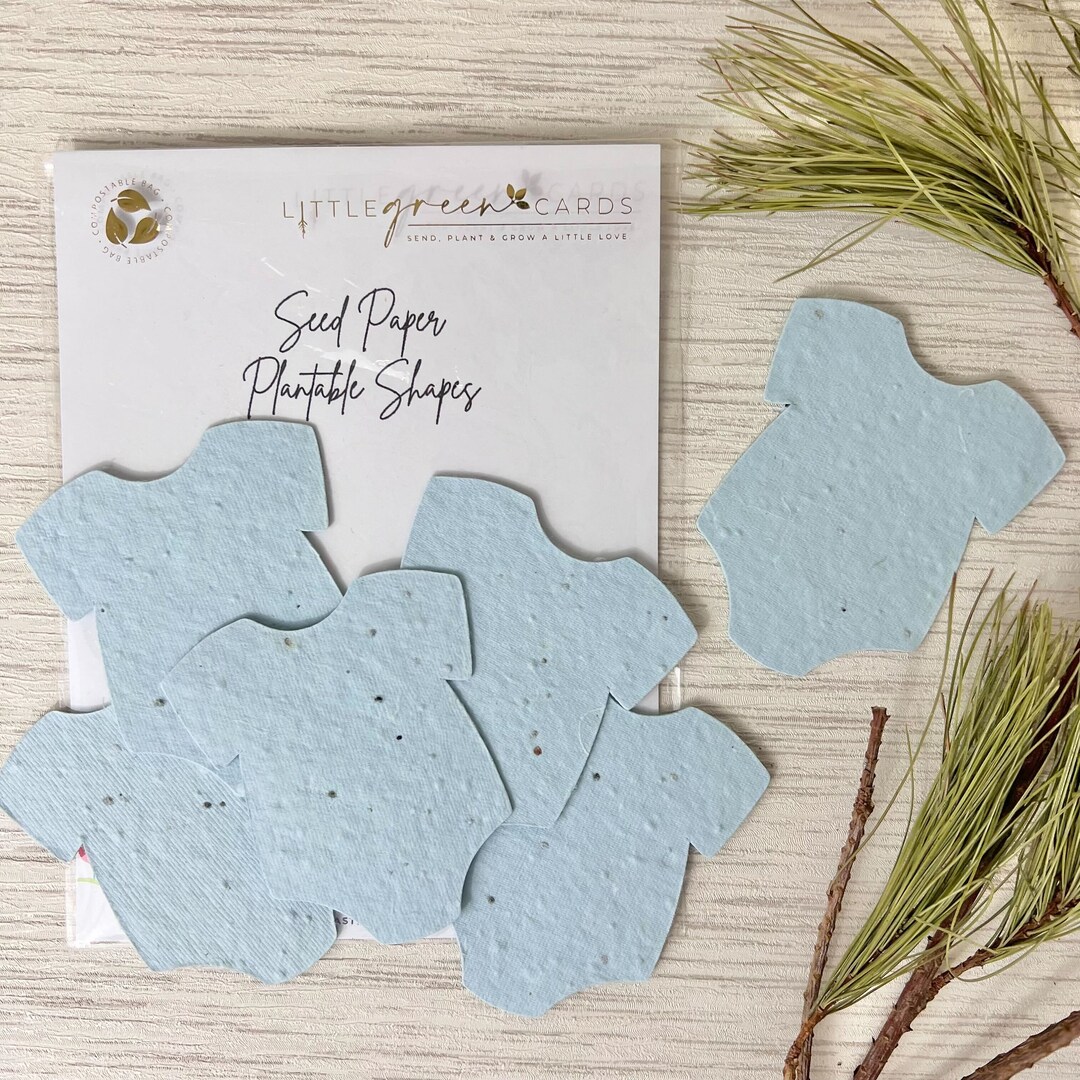 Assorted PLANTABLE Seed Paper SHAPES (pack of 15) Biodegradable Eco ...