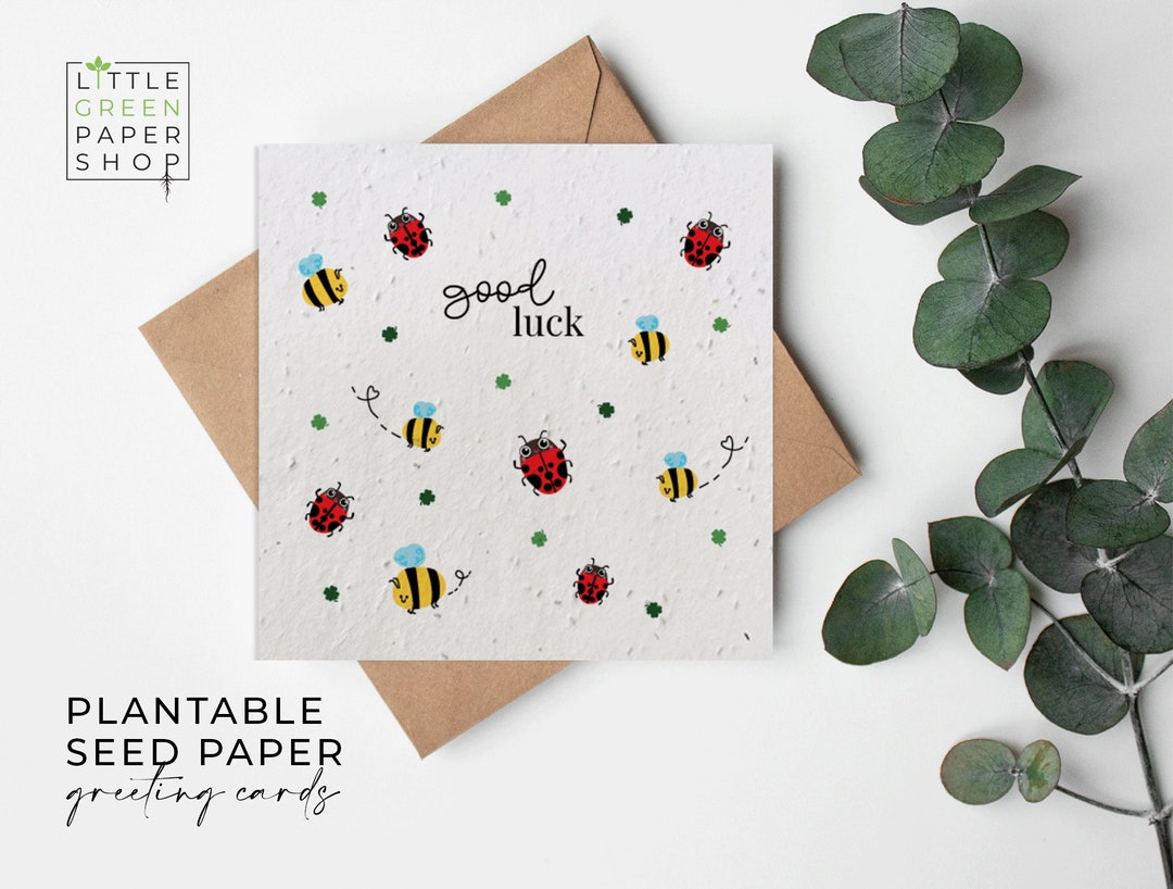 FLOWER Seed Paper, Seed Paper Cards, Wildflower Plantable Seed Card ...