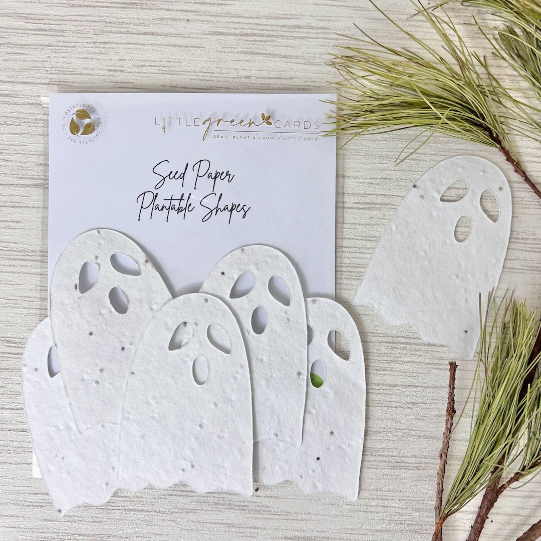 Assorted PLANTABLE Seed Paper SHAPES (pack of 15) Biodegradable Eco ...