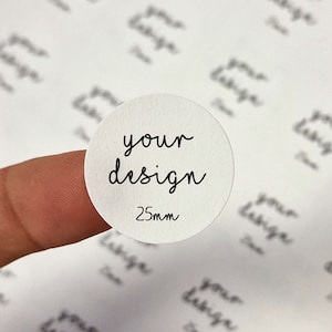 Biodegradable Eco-friendly Custom Round Stickers Waterproof - 25mm 38mm ...