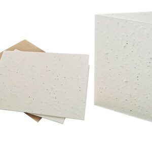 Plantable Seed Paper Cards BLANK A5 With Envelopes- Design Your Own ...