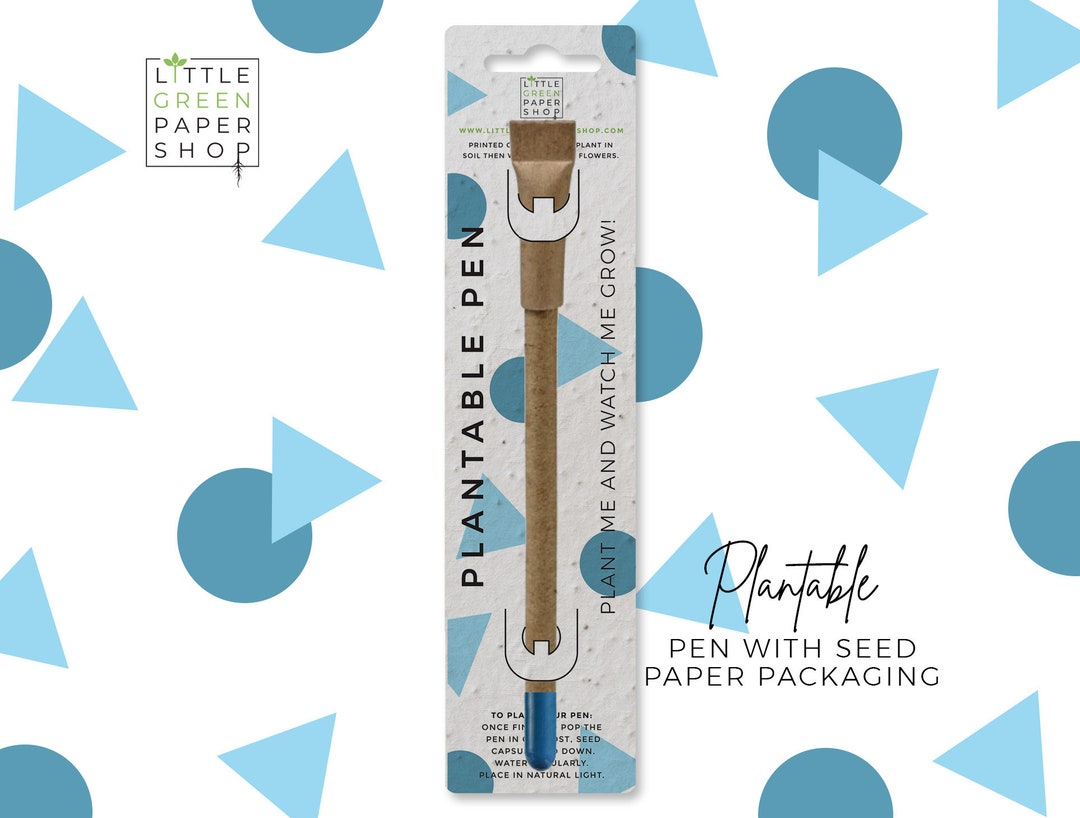 PLANTABLE PEN - Eco-friendly Recycled Pen With Seeds, Party Bag Filler ...