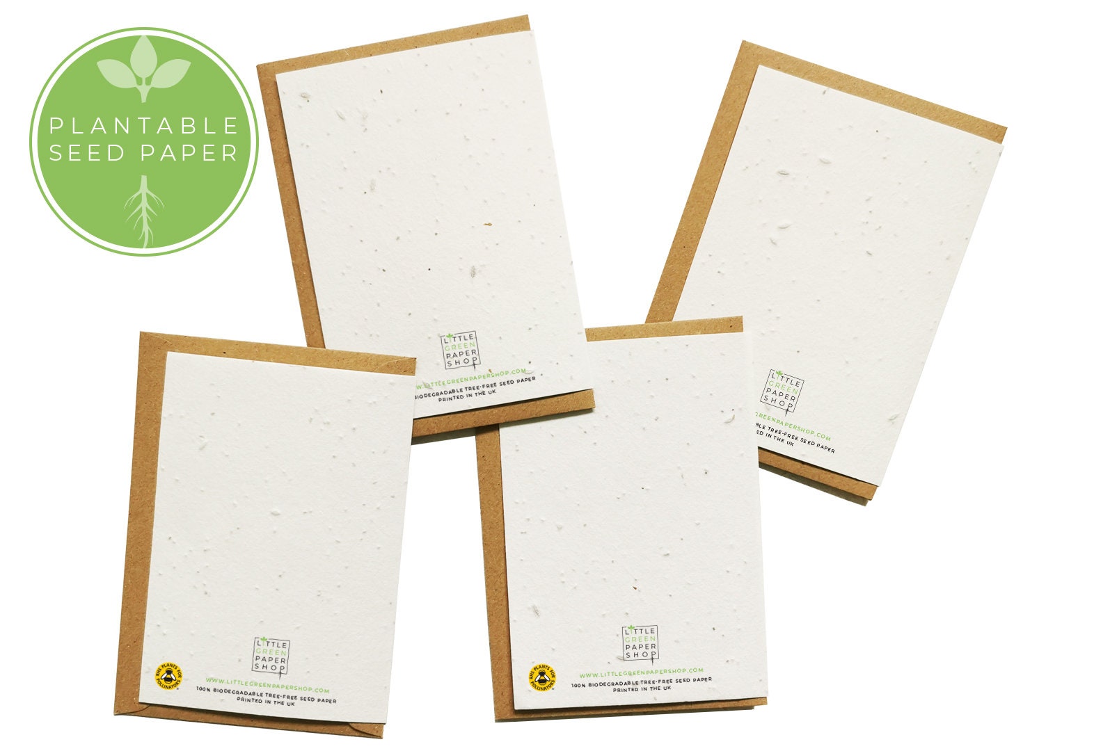 Plantable Flower Seed Paper Cards A6 (pack of 4) - Jungle Animals ...