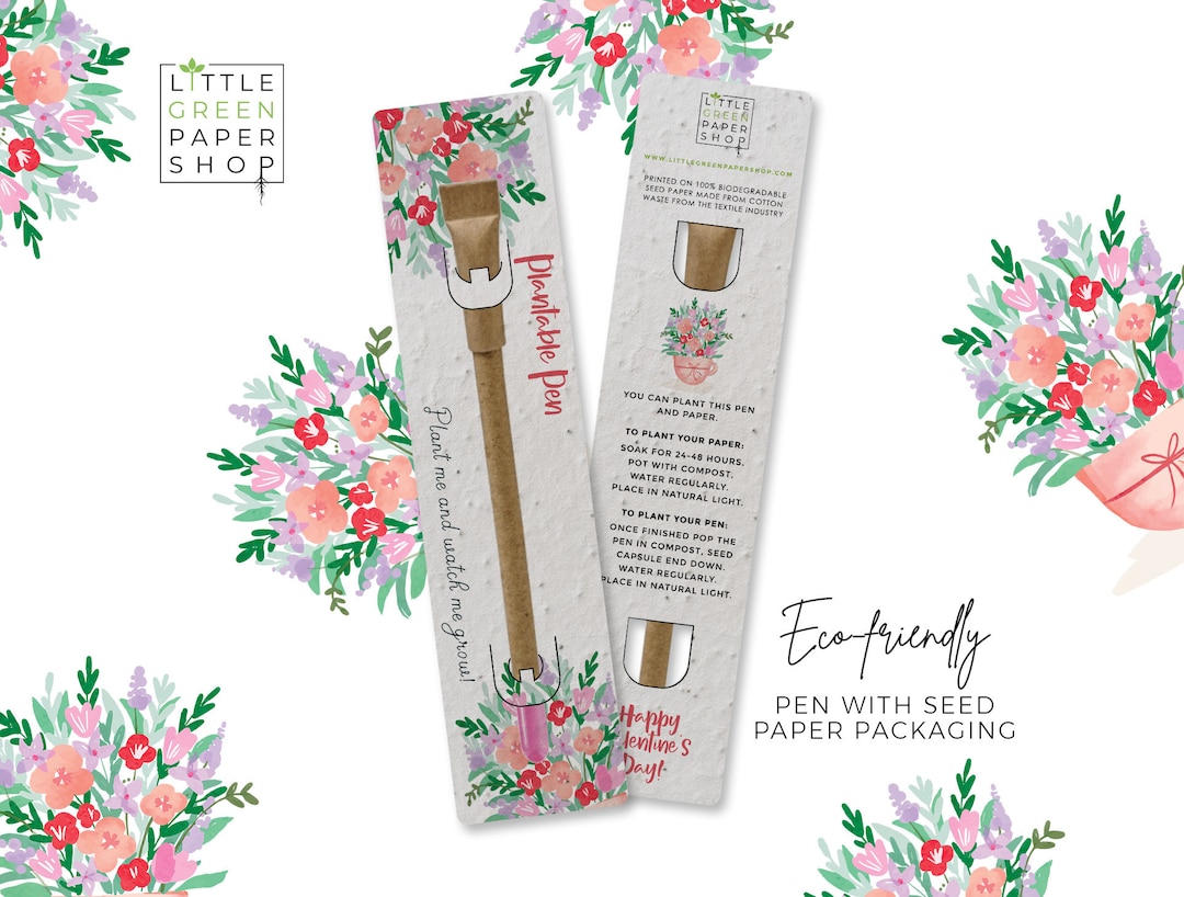 PLANTABLE Pen-eco-friendly Pen With Seeds, Party Bag Filler, Plant ...