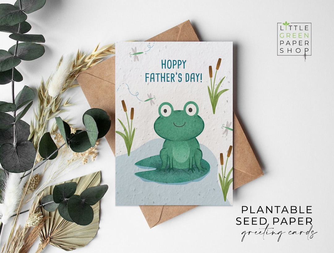 Plantable Flower Seed Paper Cards A6 - Father's Day Greeting ,eco ...