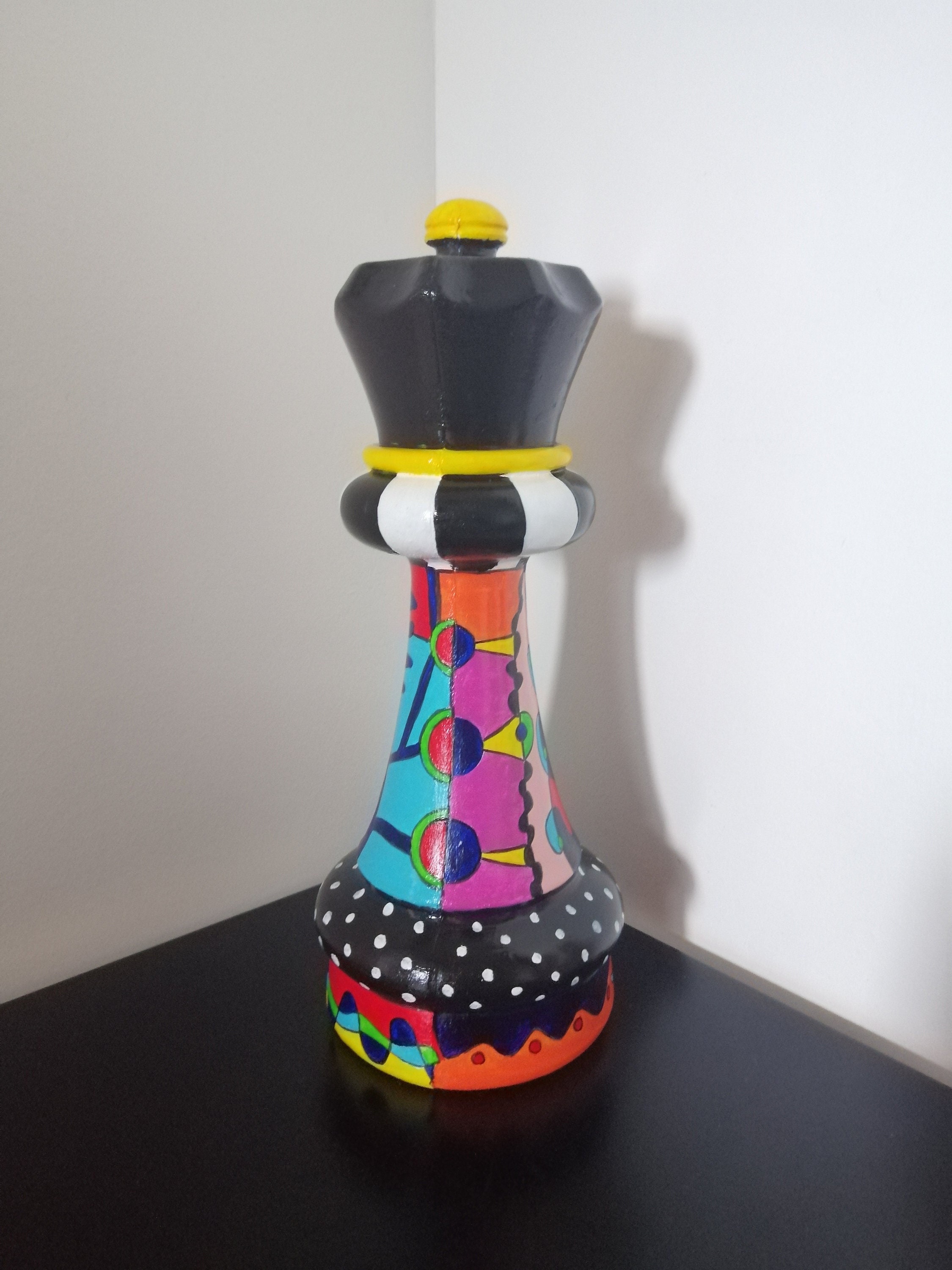 Sculpture, Statue, Game, Chess, Pawn, Queen, Black, White, Peas ...