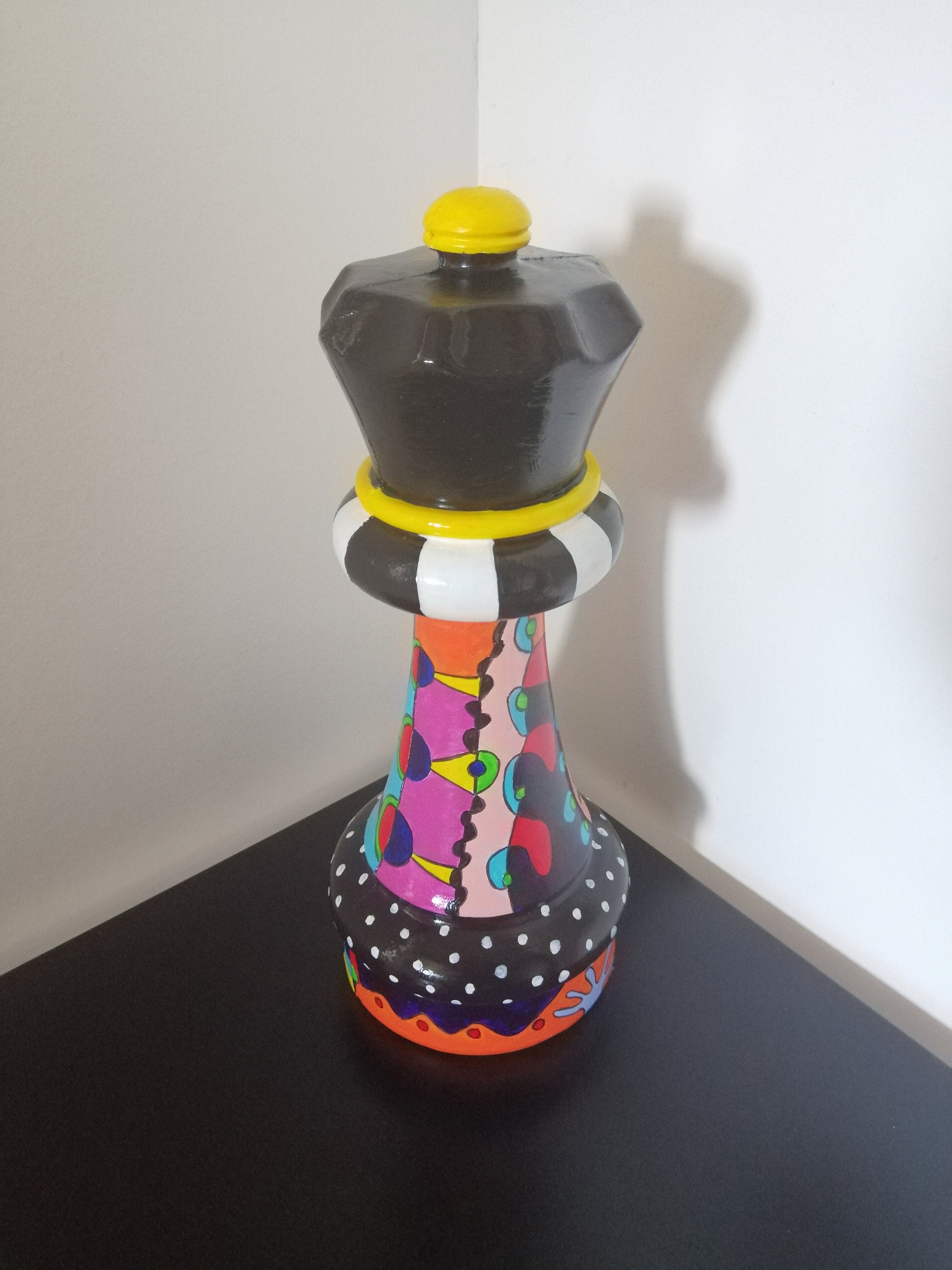 Sculpture, Statue, Game, Chess, Pawn, Queen, Black, White, Peas ...