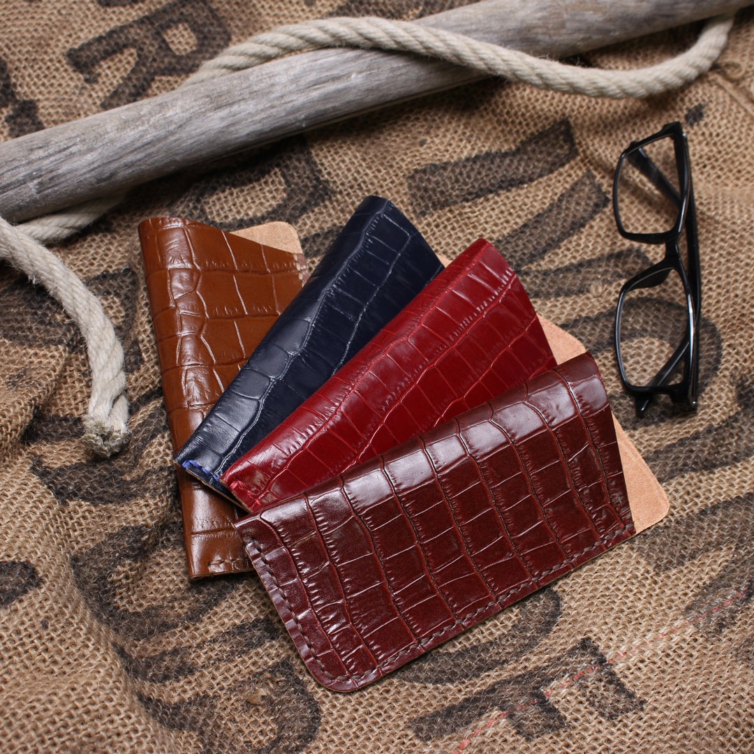 Glasses Case / Slip Case / Cover / Case / Leather Glasses Case Genuine ...