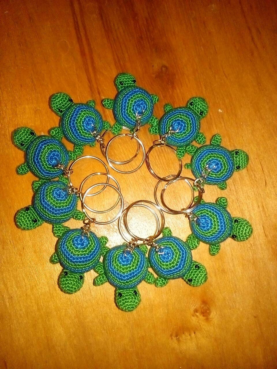 Crochet turtles set Turtle toy Handmade keychain Handmade toy | Etsy