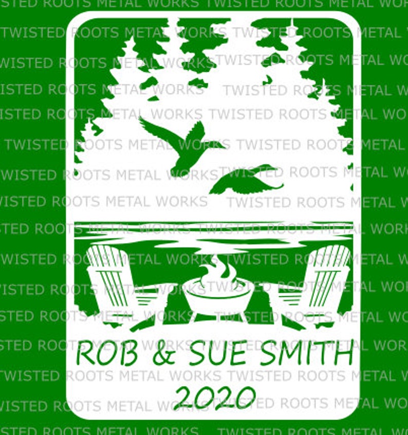 Lake Scene DXF SVG - Etsy