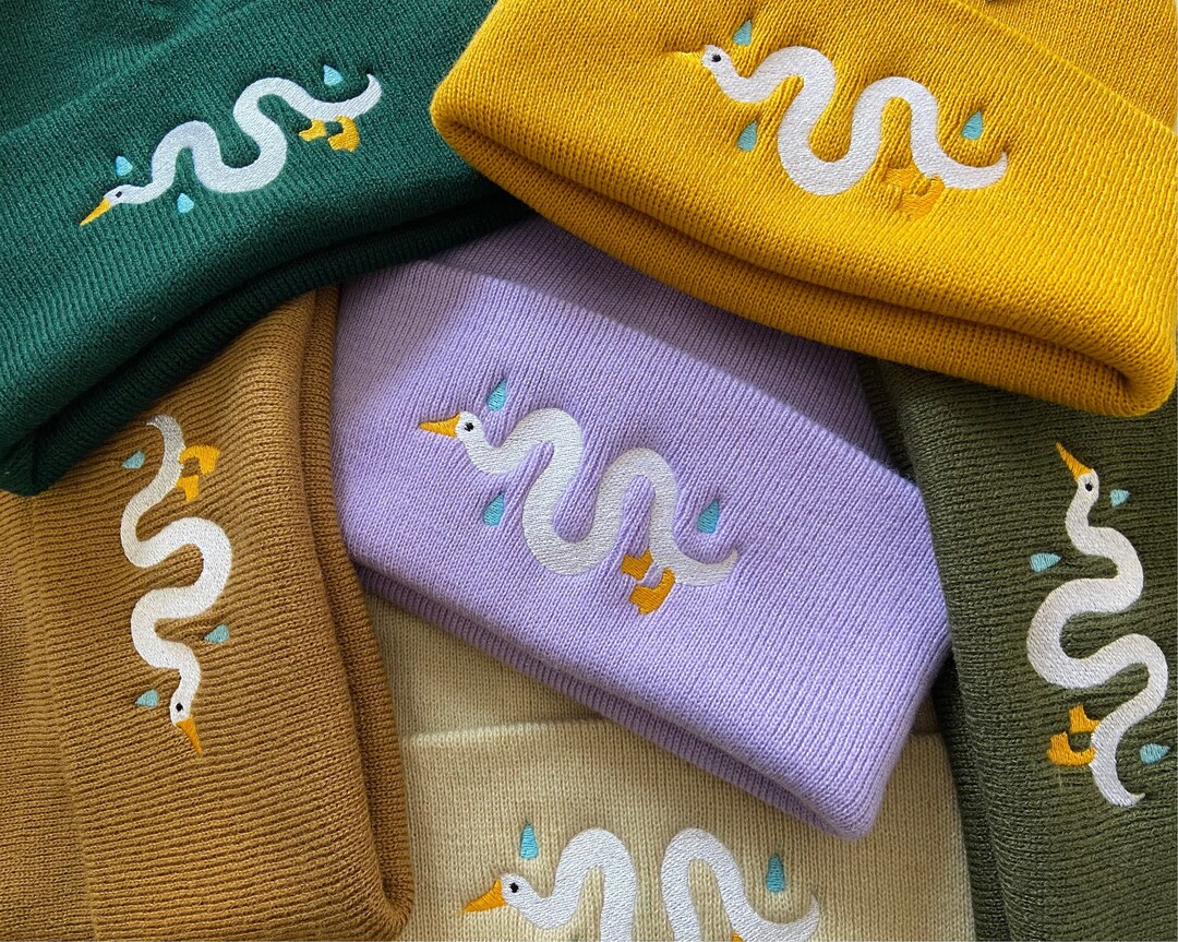 A Very Long Duck Beanie | Funny Cute Christmas Gift Embroidered - Etsy