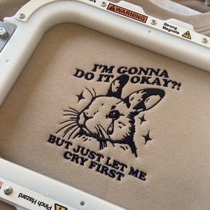 Let Me Cry First Bun Embroidered Crewneck Sweatshirt Cute Gift Jumper ...