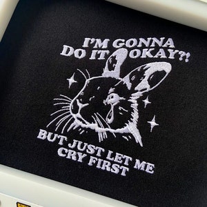 Let Me Cry Bun Embroidered Organic Tote Bag - Etsy