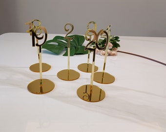 Tall Wedding Table Numbers - Etsy