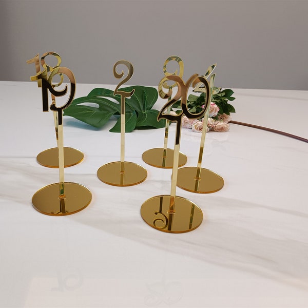 Tall Acrylic Table Numbers - Etsy