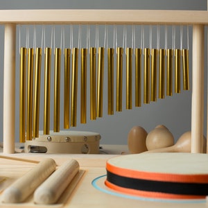 Wooden Instruments on Big Table Montessori Music Percussion - Etsy
