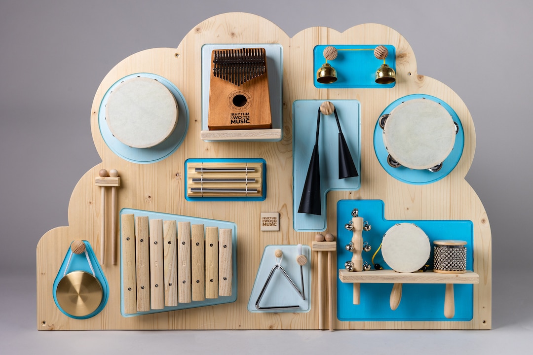 Music Instruments on Wall Board Cloud Montessori Music - Etsy