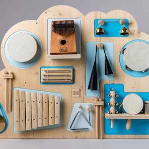 Music Instruments on Wall Board Cloud Montessori Music - Etsy