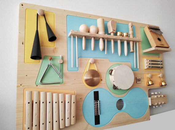 Music Wall Board with Percussion Instruments | Etsy