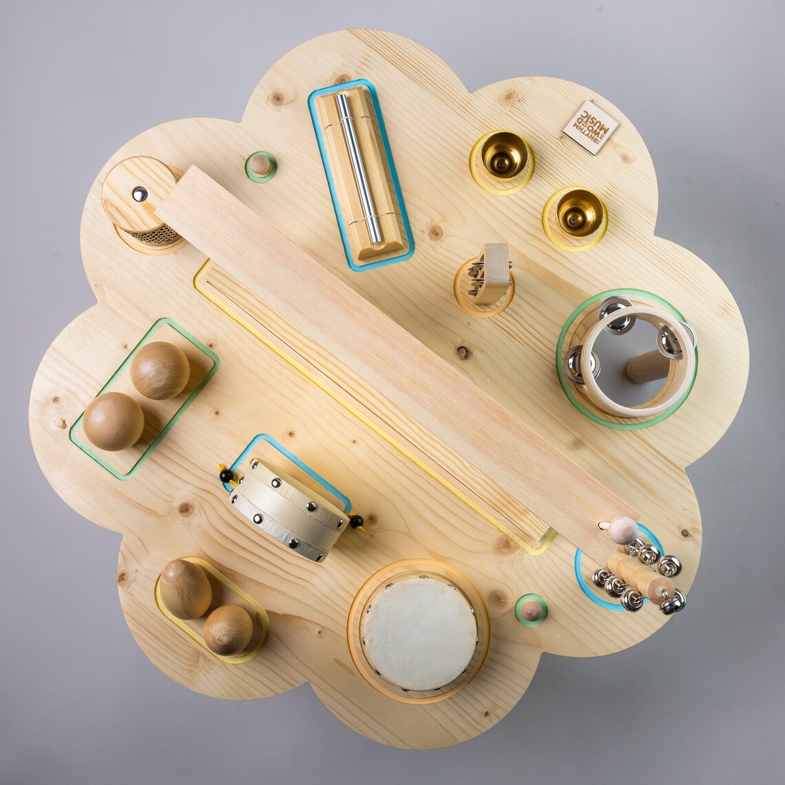 Music Instrumets for Children on Wooden Music Table Percussion ...