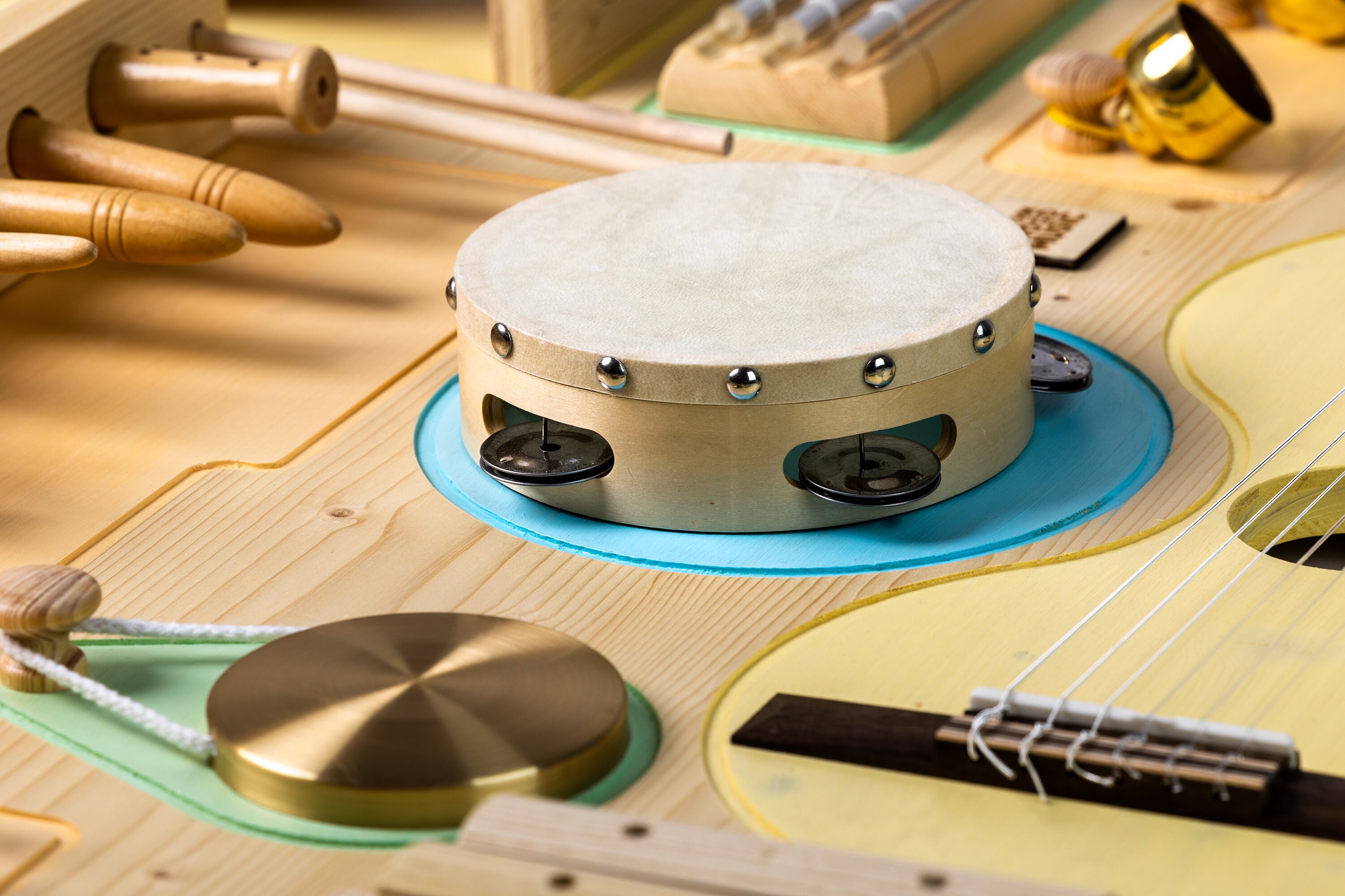 Music Wall Board With Percussion Instruments - Etsy