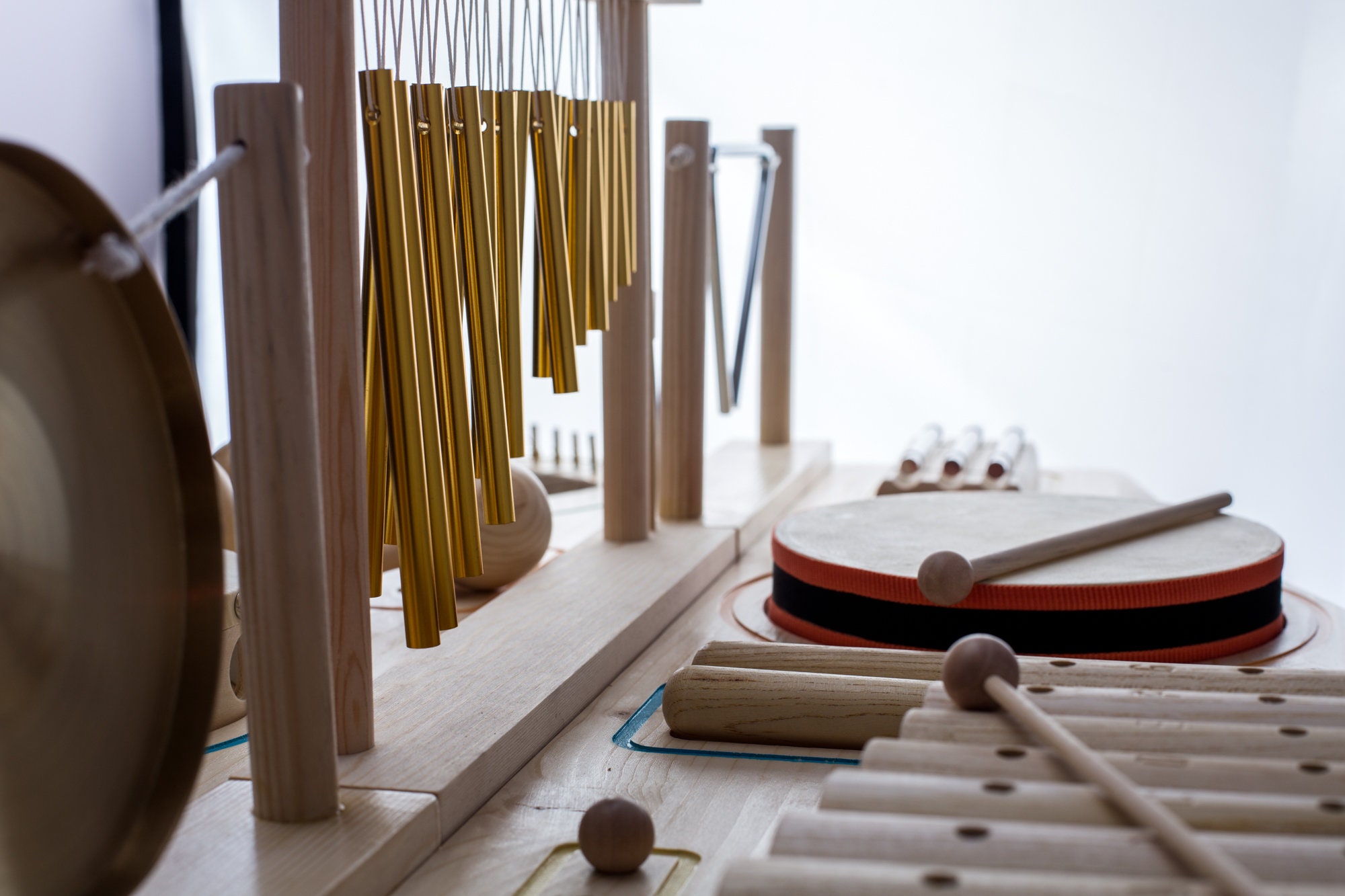 Wooden Instruments for Kids Toddlers Music Table With Instruments ...