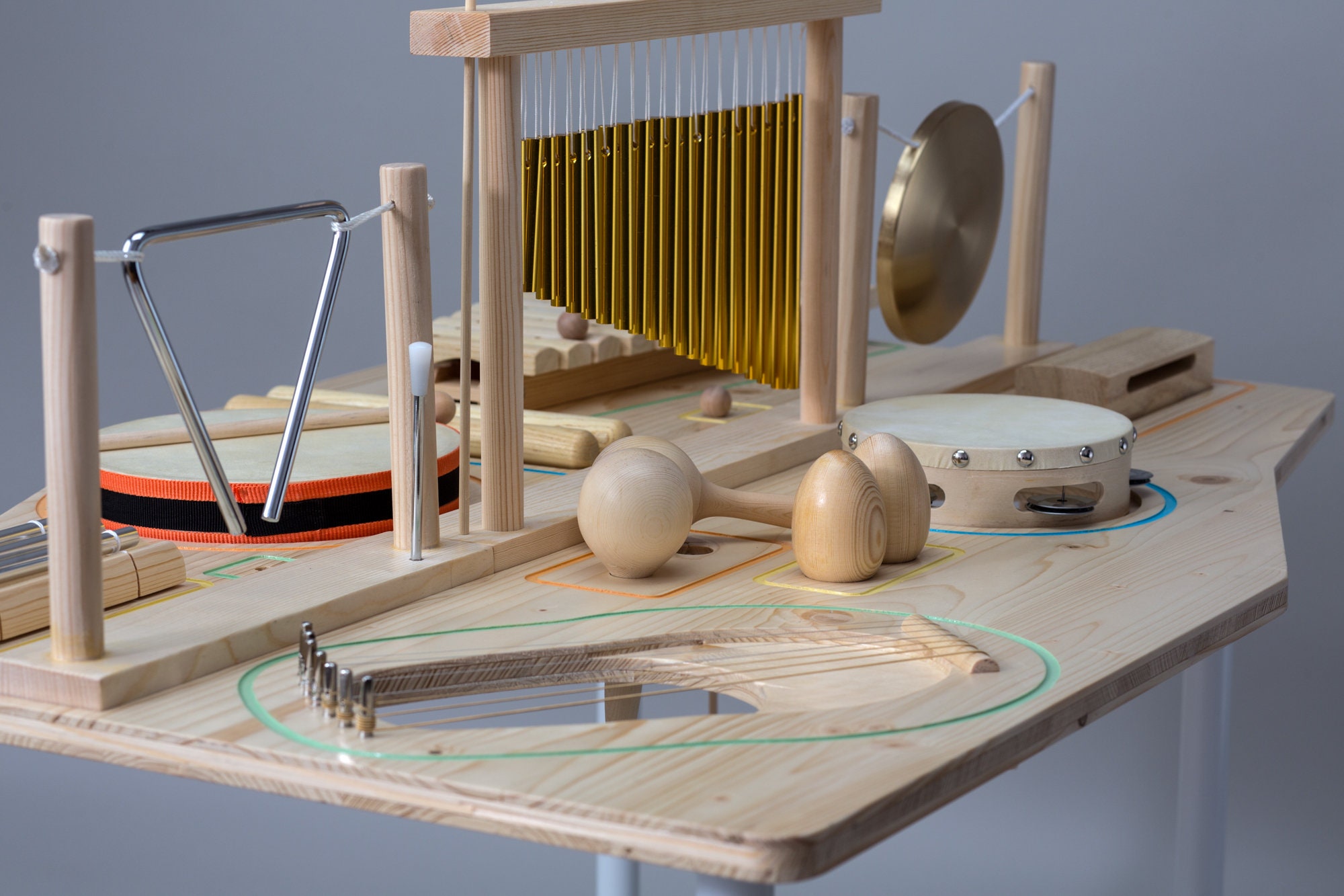 Wooden Musical Instrument Table, Montessori Music Toys - Etsy