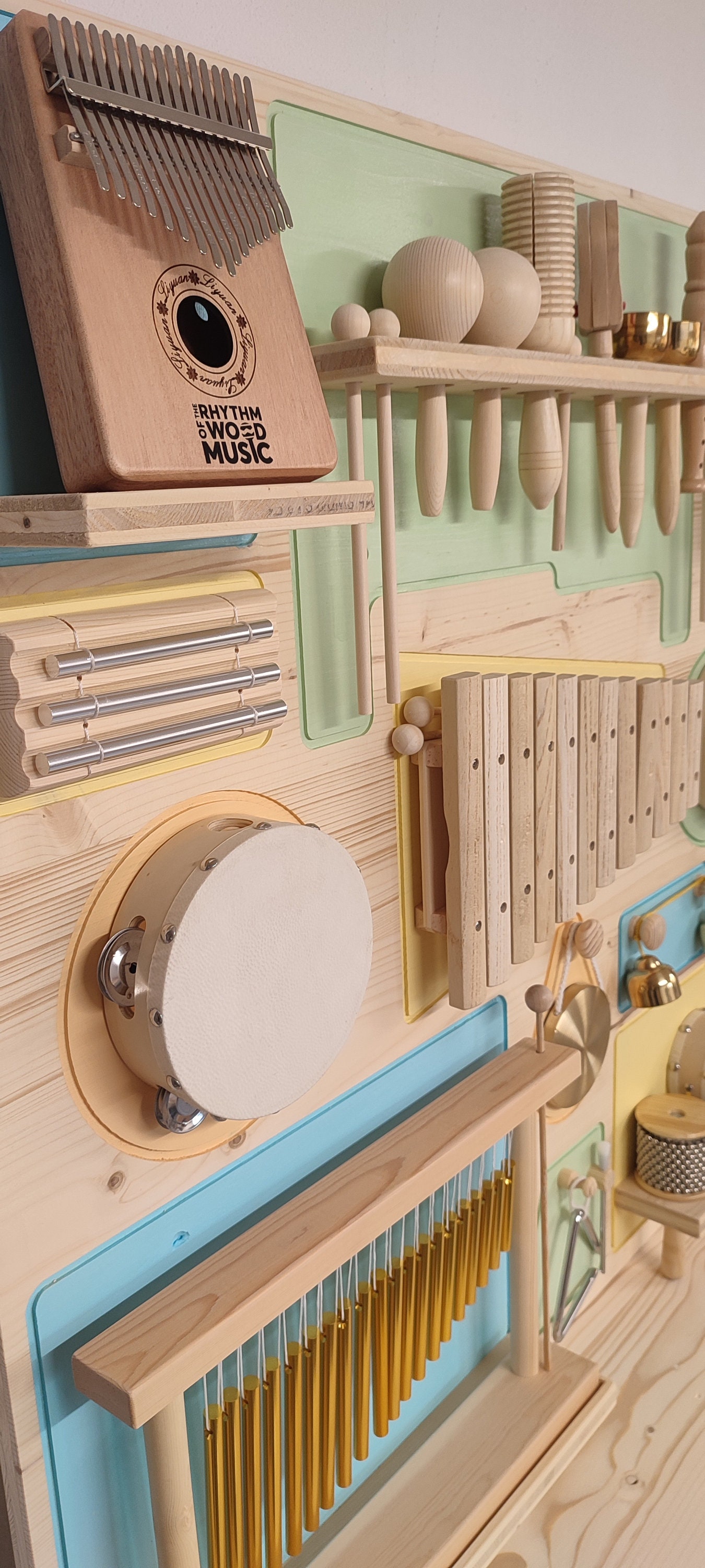 Montessori Music Wall Board With Percussion Instruments - Etsy