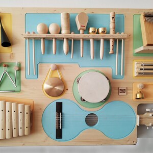 Music Wall Board with Percussion Instruments | Etsy